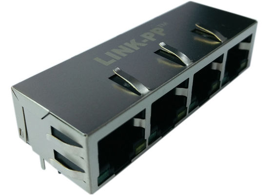 Connecteur à commande unique du gigabit RJ45 d'Étiquette-Vers le bas du ...